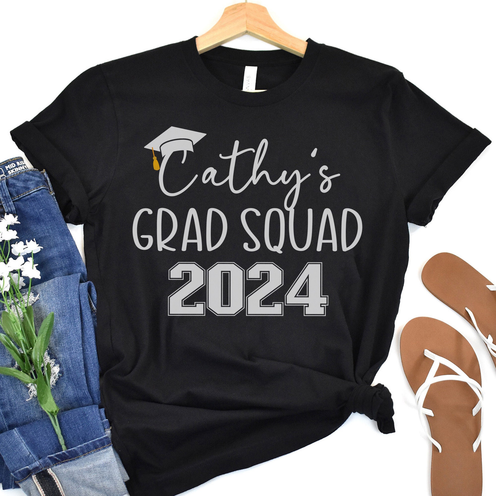 Custom Senior 2024 Shirt, Graduation 2024 T-shirt, Class of 2024 Shirts ...