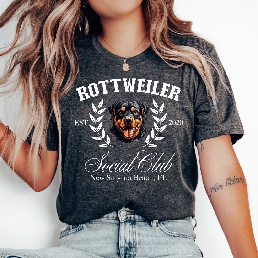 Rottweiler Social Club Shirt, Rottweiler Shirt, Rottie Shirt ...