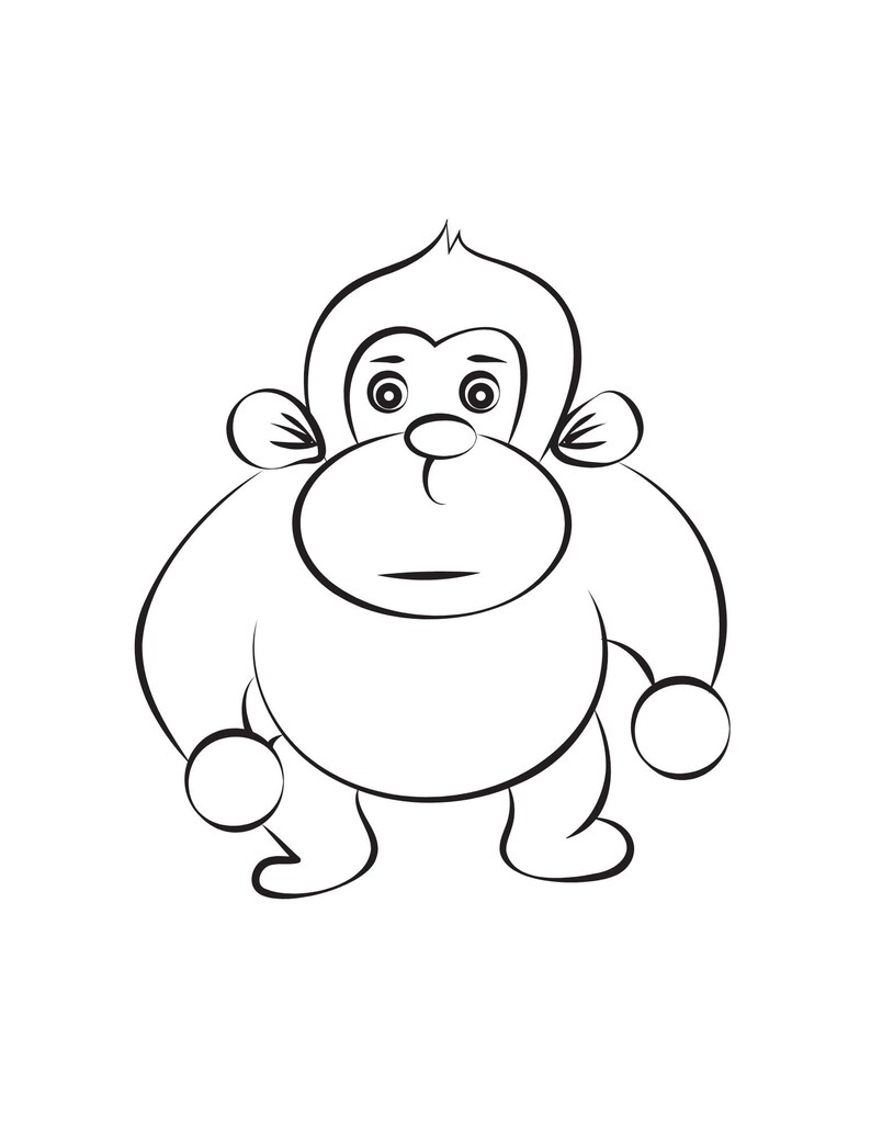 40 Pieces of Monkey Coloring Pages / Coloring Pages for Children ...