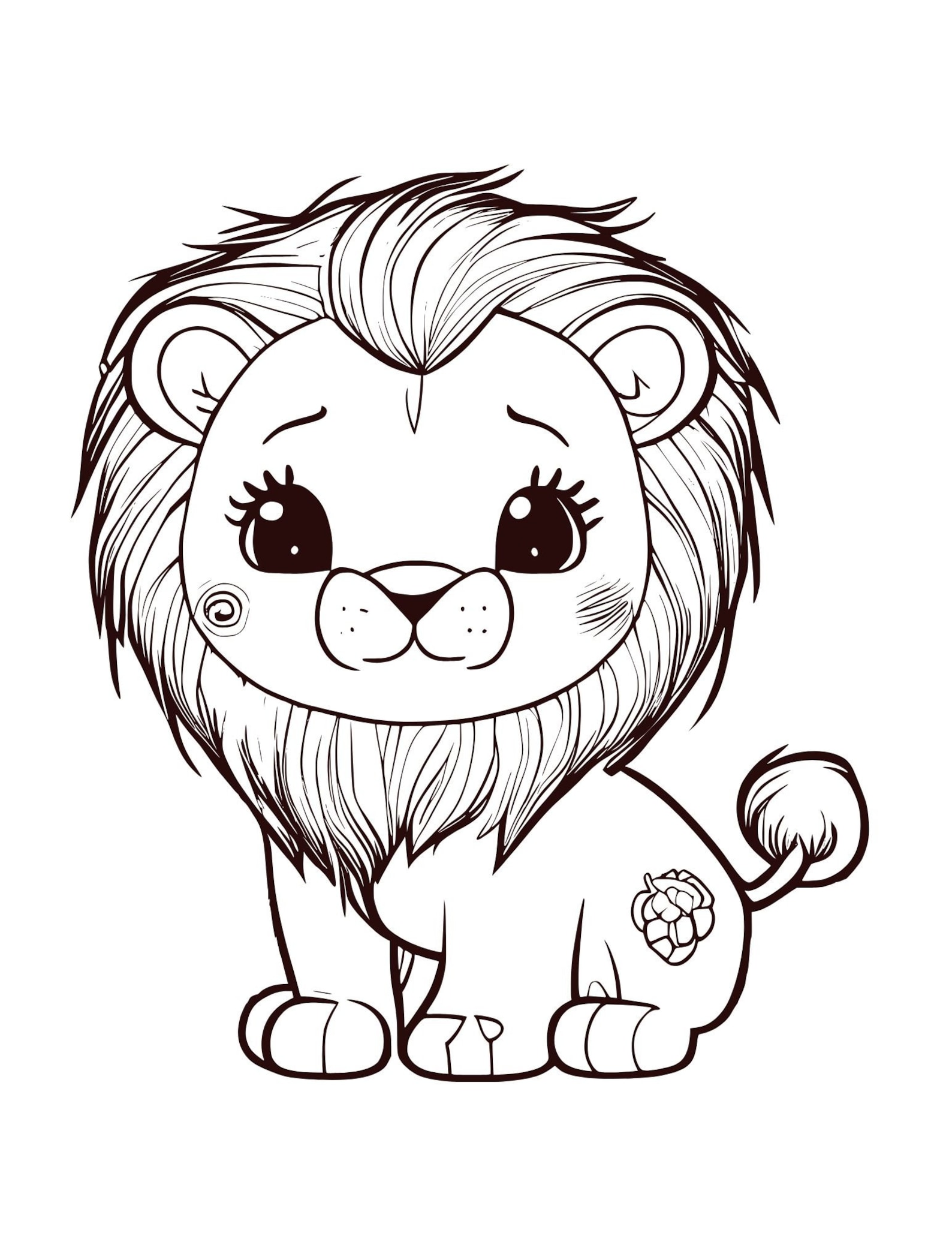 Lion Coloring Pages | Children Activity | Wildlife Coloring Pages ...