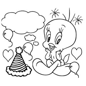 Twety Coloring Pages / Kids Coloring Pages / Kids Activities / Digital ...
