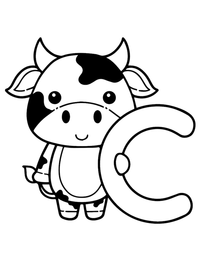 Alphabet Coloring Pages | Preschool Coloring Pages | Animals Coloring ...