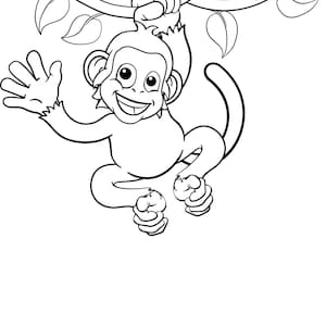 40 Pieces of Monkey Coloring Pages / Coloring Pages for Children ...