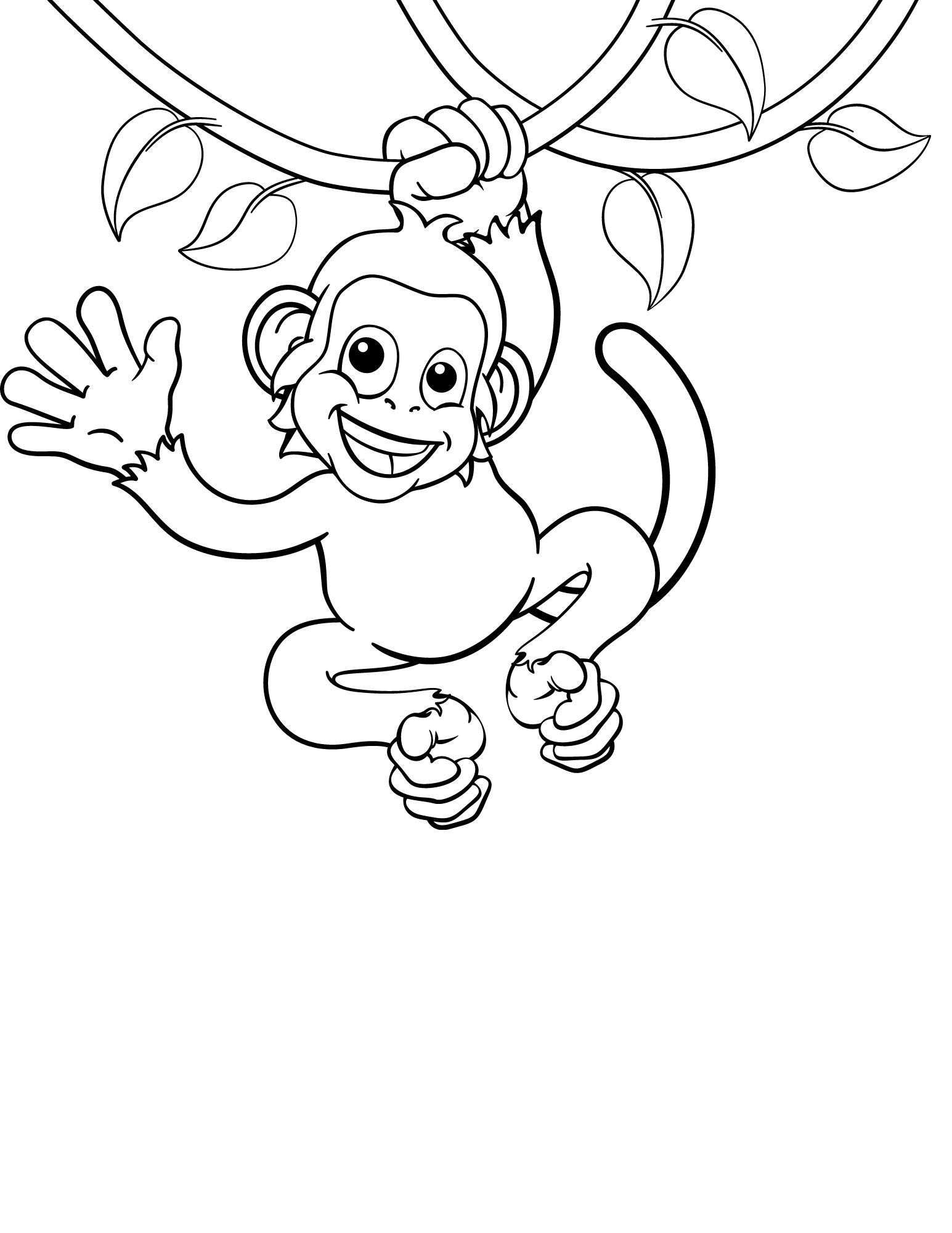 40 Pieces of Monkey Coloring Pages / Coloring Pages for Children ...