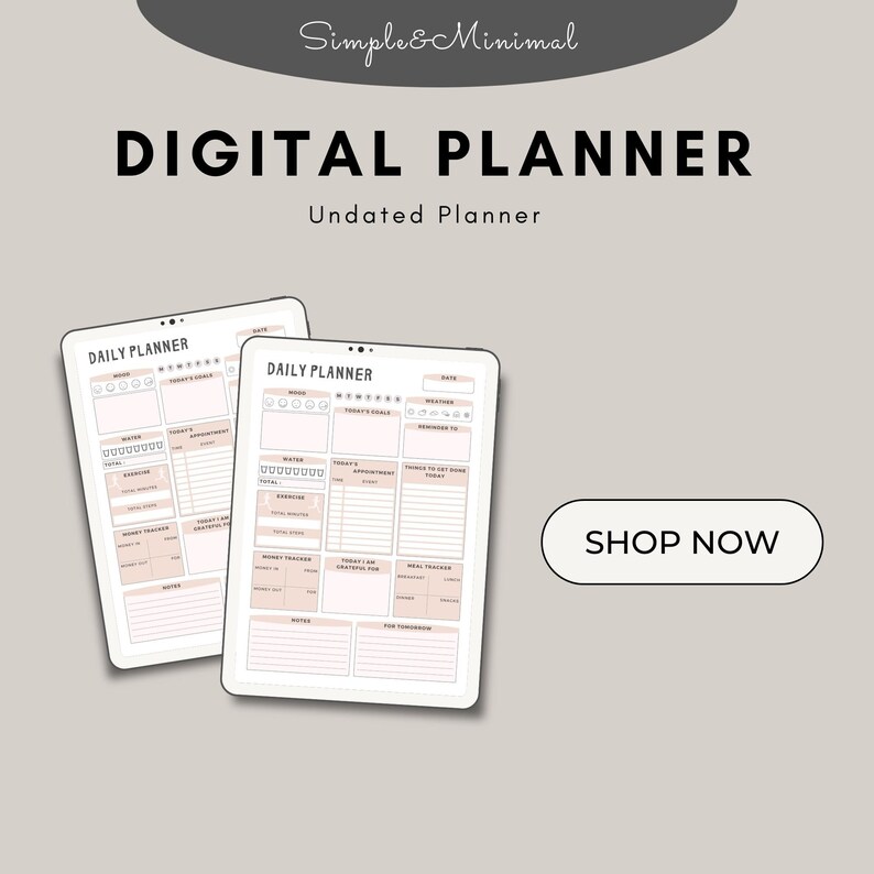Digital Planner PDF / Printable Planner / Digital Download / Daily ...