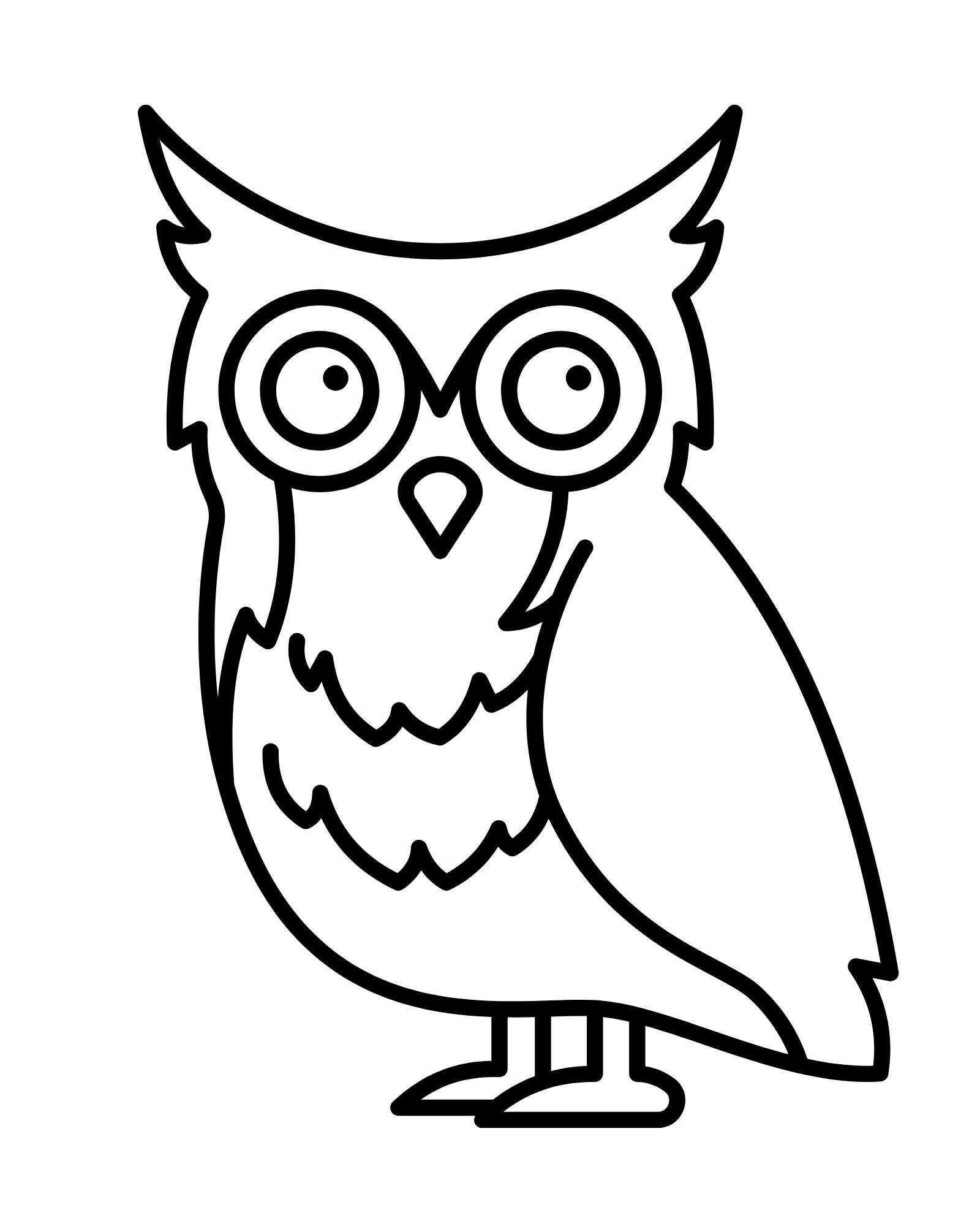 35 Pieces of Owl Painting / Coloring Page for Children /activities for ...
