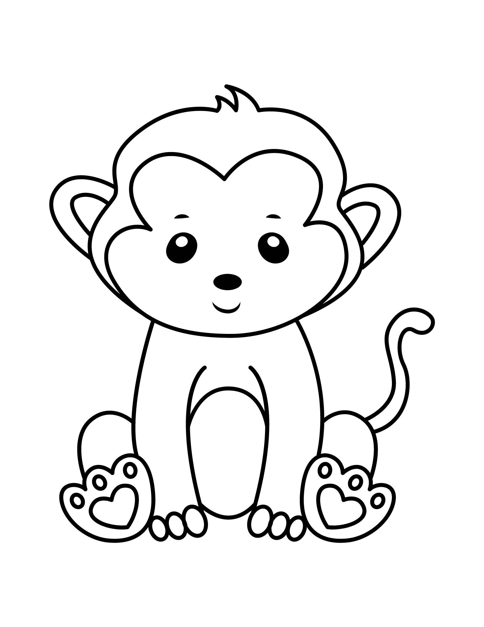 40 Pieces of Monkey Coloring Pages / Coloring Pages for Children ...