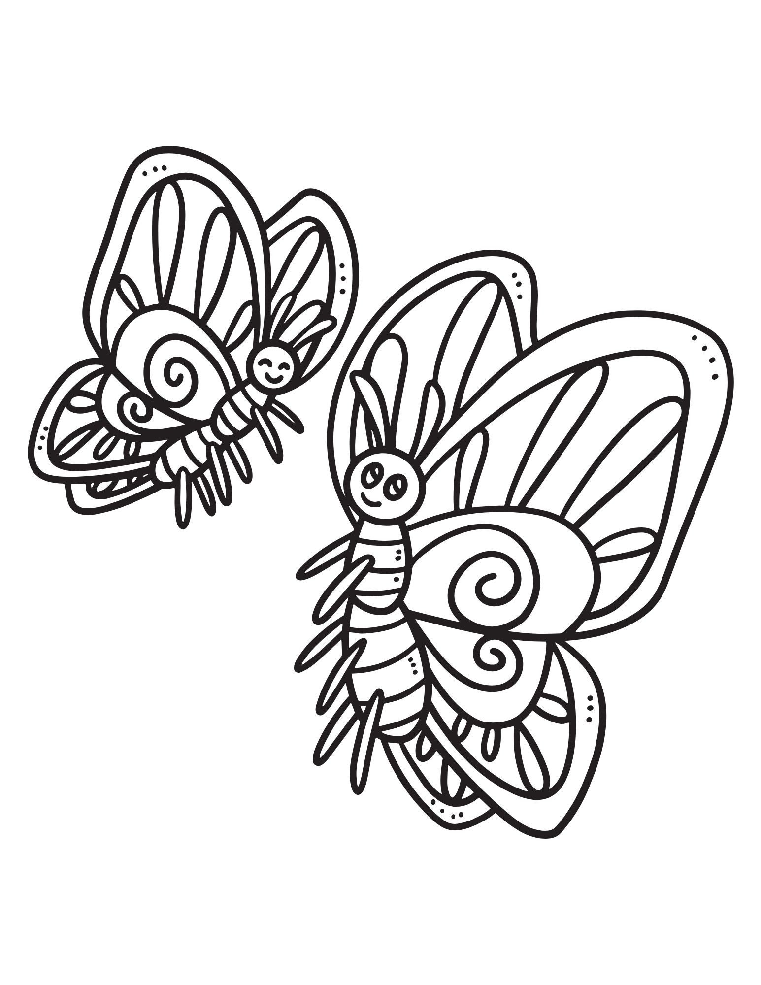 40 Butterfly Coloring Pages Activities for Children Children Coloring ...