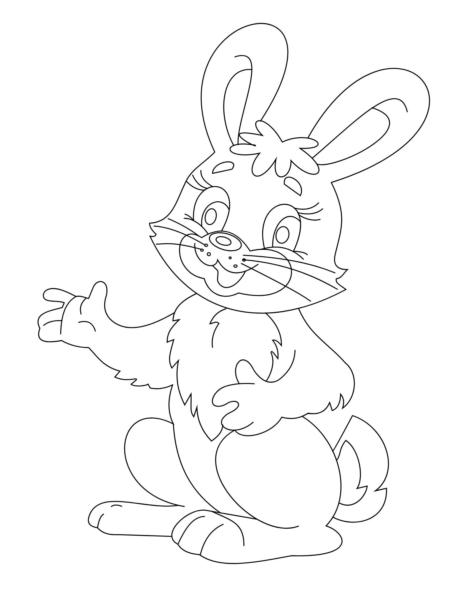 50 Pieces of Rabbit Coloring / Children Coloring / Children Activities ...