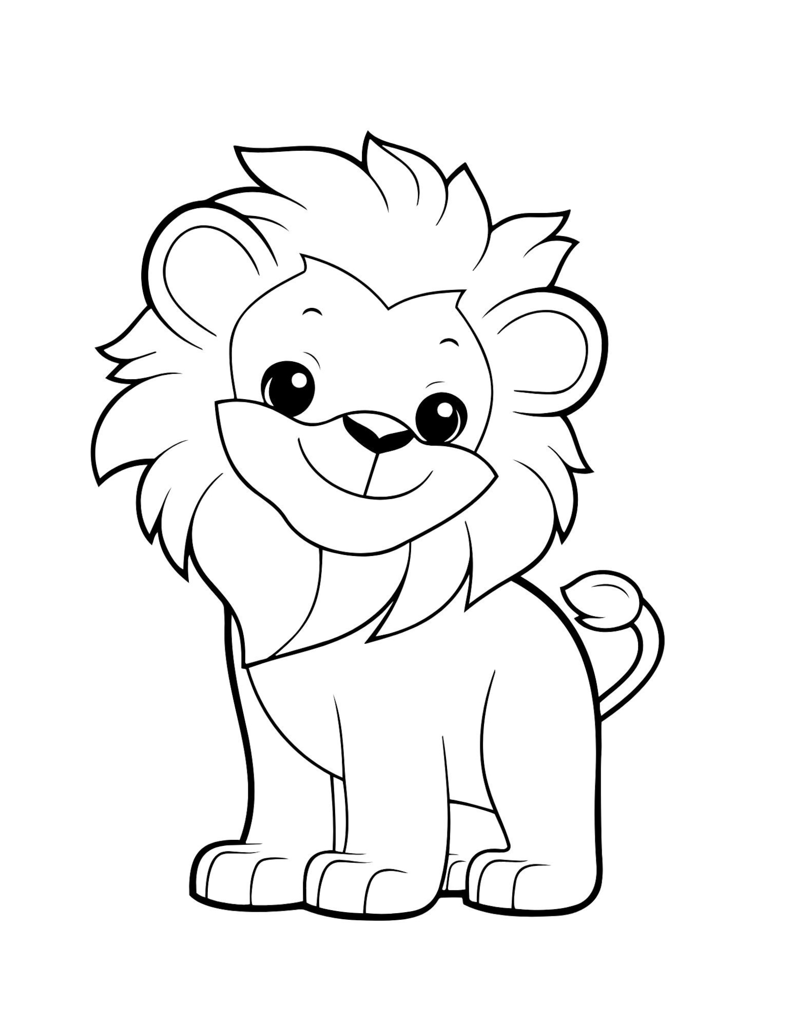 Lion Coloring Pages | Children Activity | Wildlife Coloring Pages ...