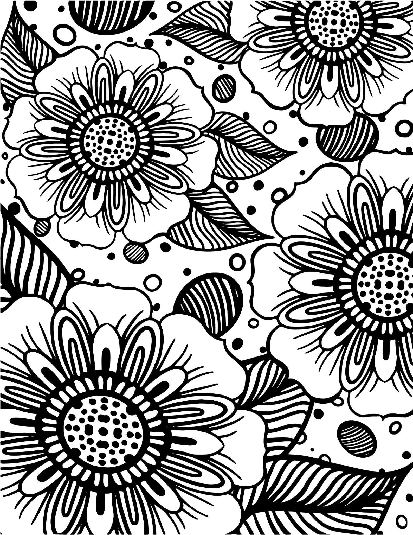 Flower Coloring Pages | 40 Coloring Pages | Coloring for Children ...