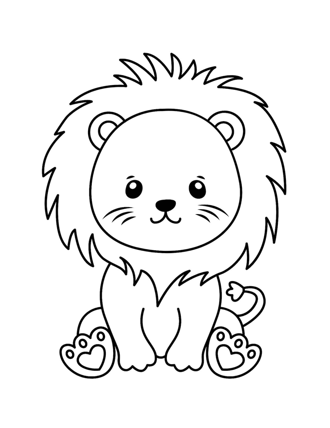 Lion Coloring Pages | Children Activity | Wildlife Coloring Pages ...