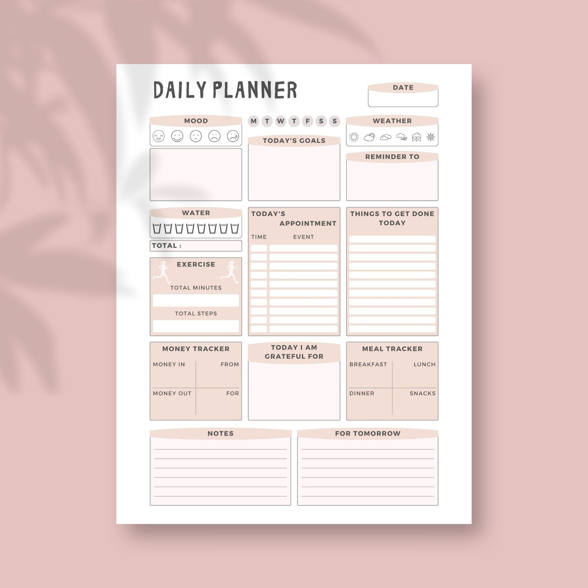 Digital Planner PDF / Printable Planner / Digital Download / Daily ...