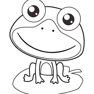 30 Pieces Coloring Book Frog Coloring Book Children for Activity ...