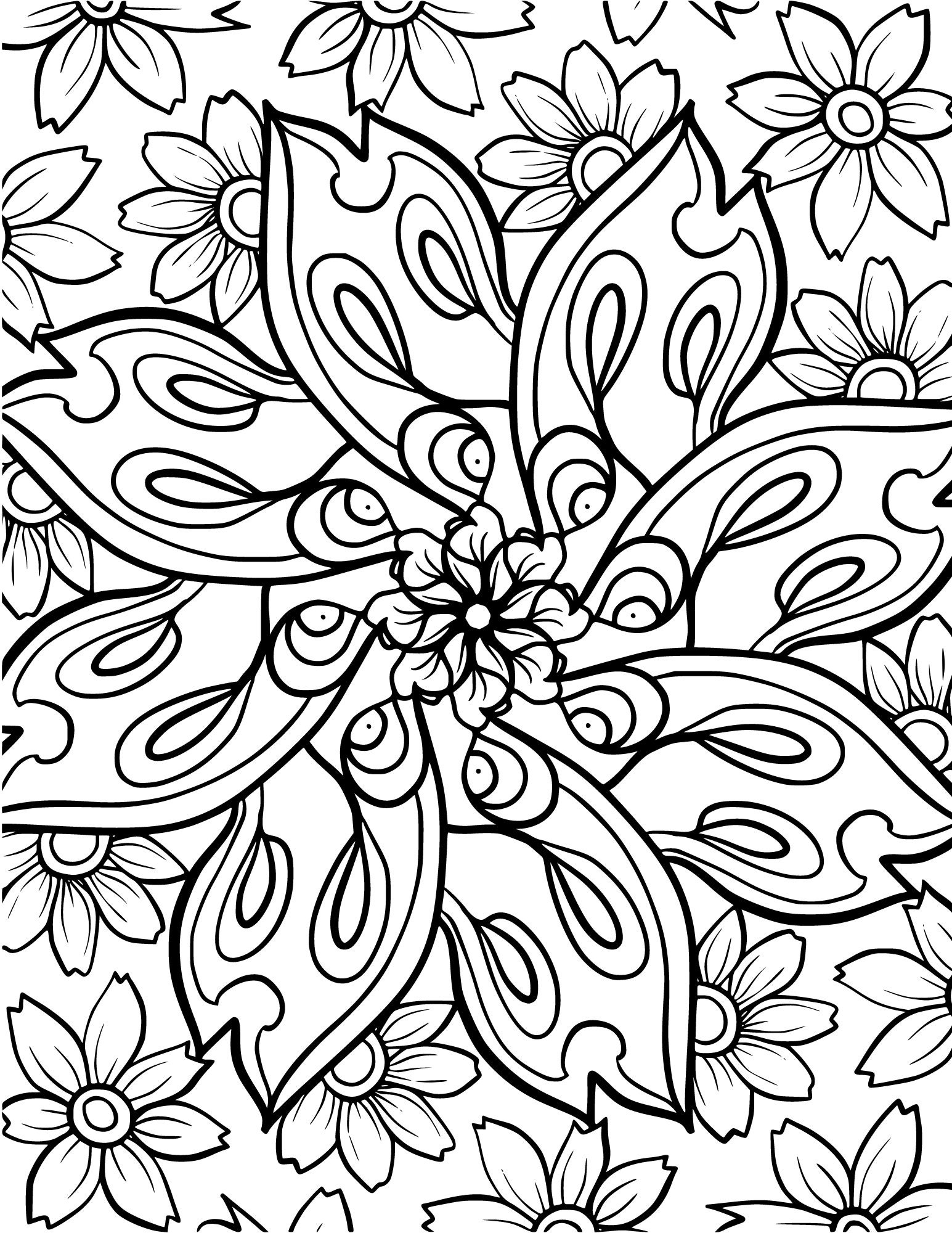 Flower Coloring Pages | 40 Coloring Pages | Coloring for Children ...