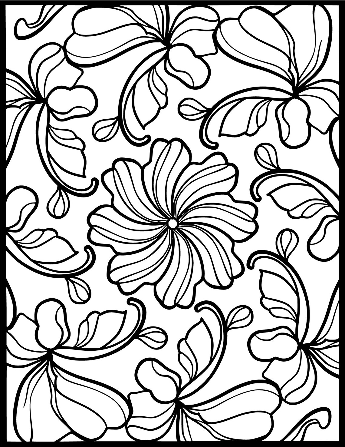 Flower Coloring Pages 40 Coloring Pages Coloring for Children ...