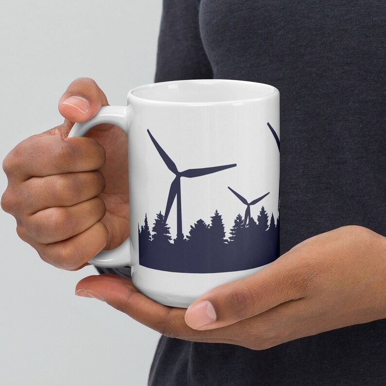 Wind Energy Mug Renewable Energy Wind Turbine Mug Gift for ...