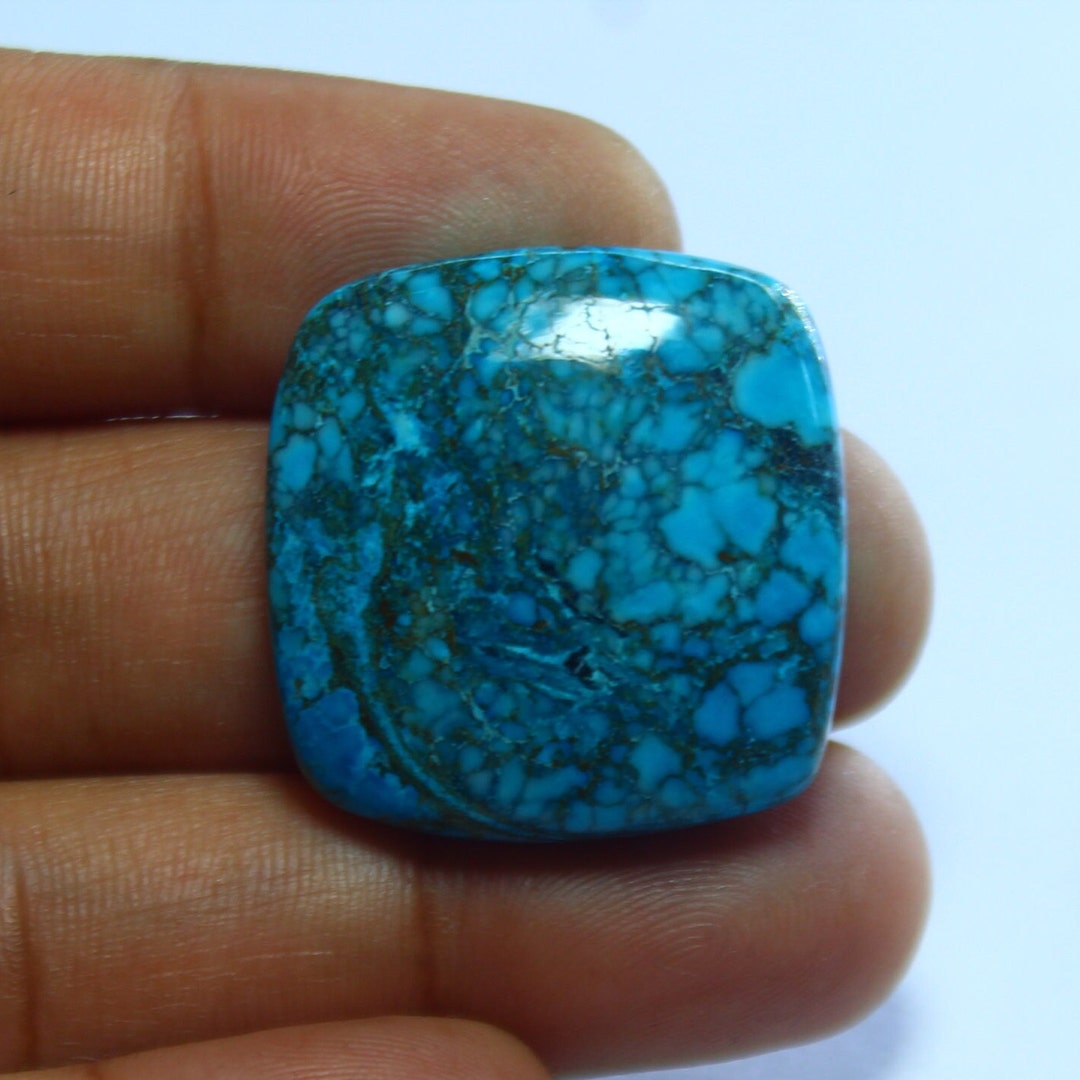 Fabulous Arizona Turquoise Cabochon Loose Gemstone, Natural Shape Flat ...