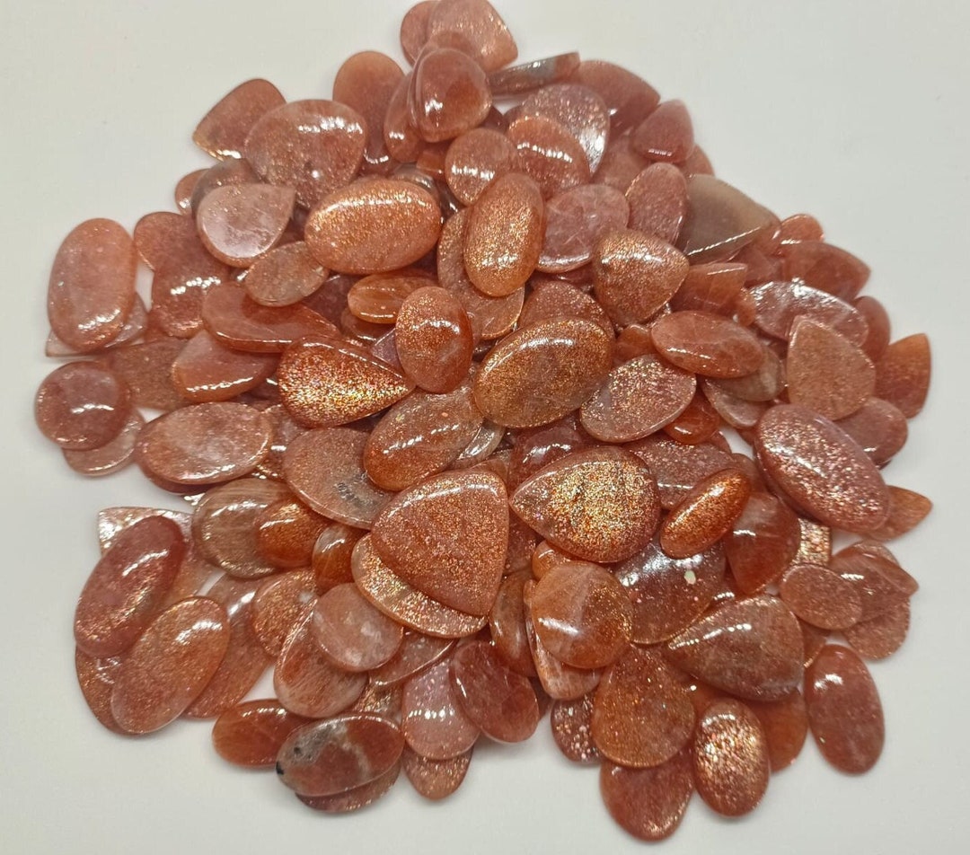 Sunstone Gemstone, Golden Sunstone Cabochon, Sunstone Loose Stone, Semi ...