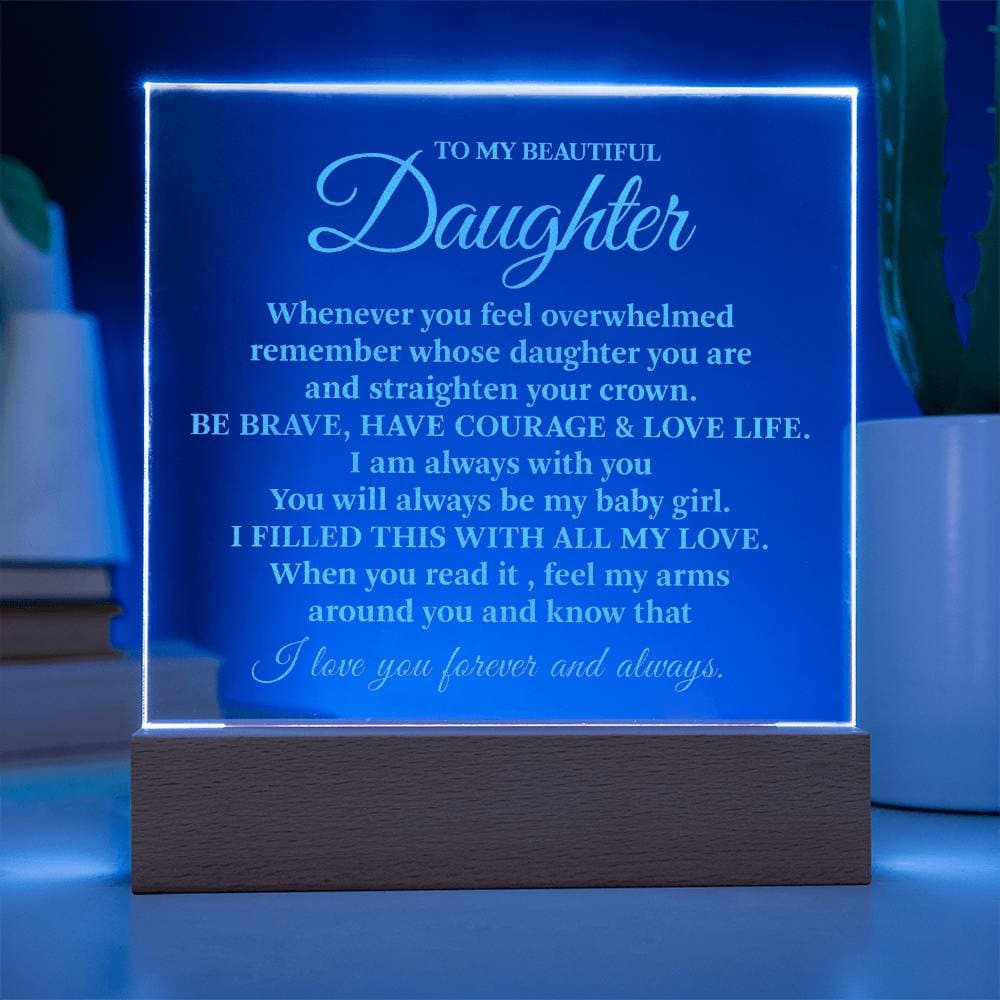 Christmas Gift for Daughter to My Beautiful Daughter Engraved - Etsy