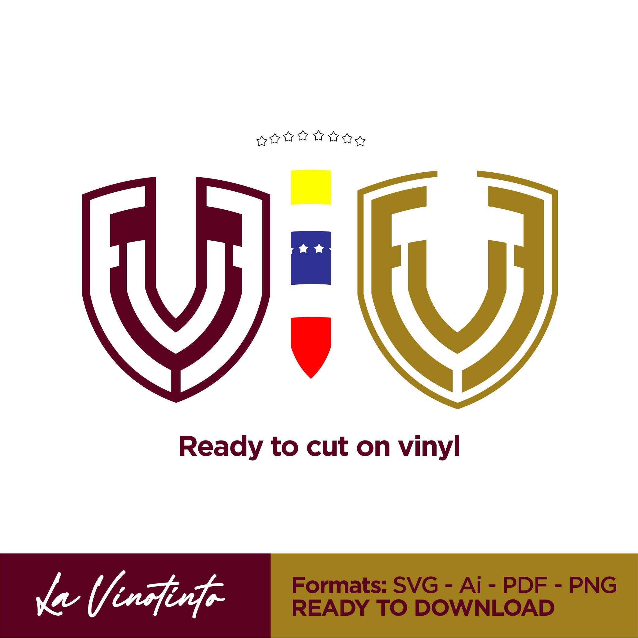 La Vinotinto New Logo 2023 • SVG - PDF - Ai - PNG - Etsy
