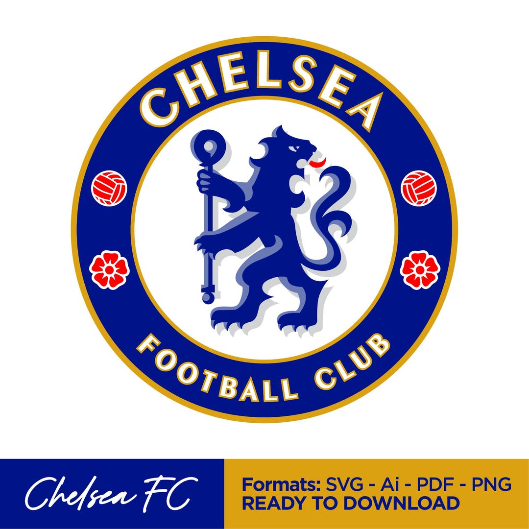 Chelsea FC Logo Chelsea SVG Pdf Ai PNG Ready to Cut on Vinyl - Etsy ...