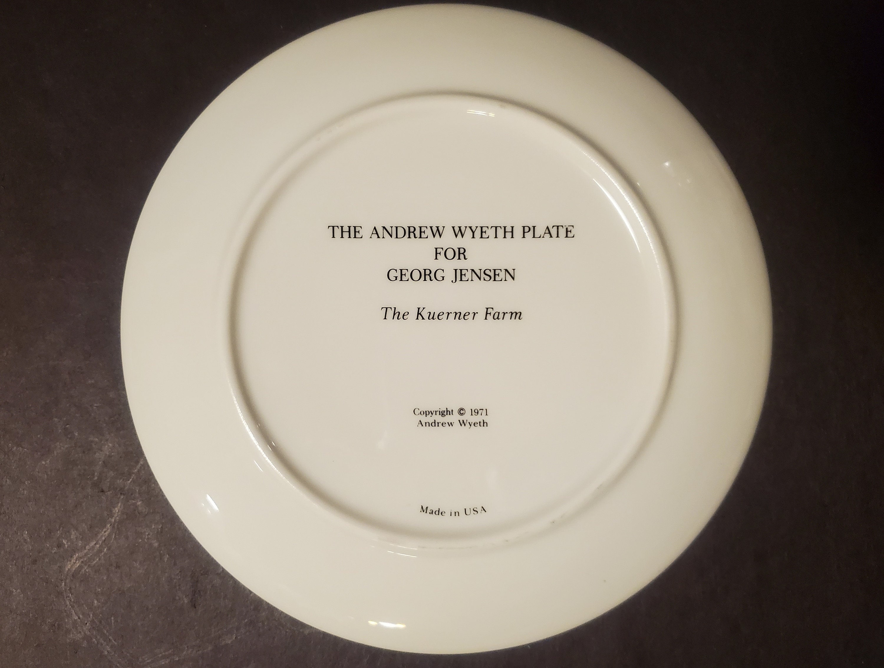 The Andrew Wyeth Plate for Georg Jensen: the Kuerner Farm - Etsy