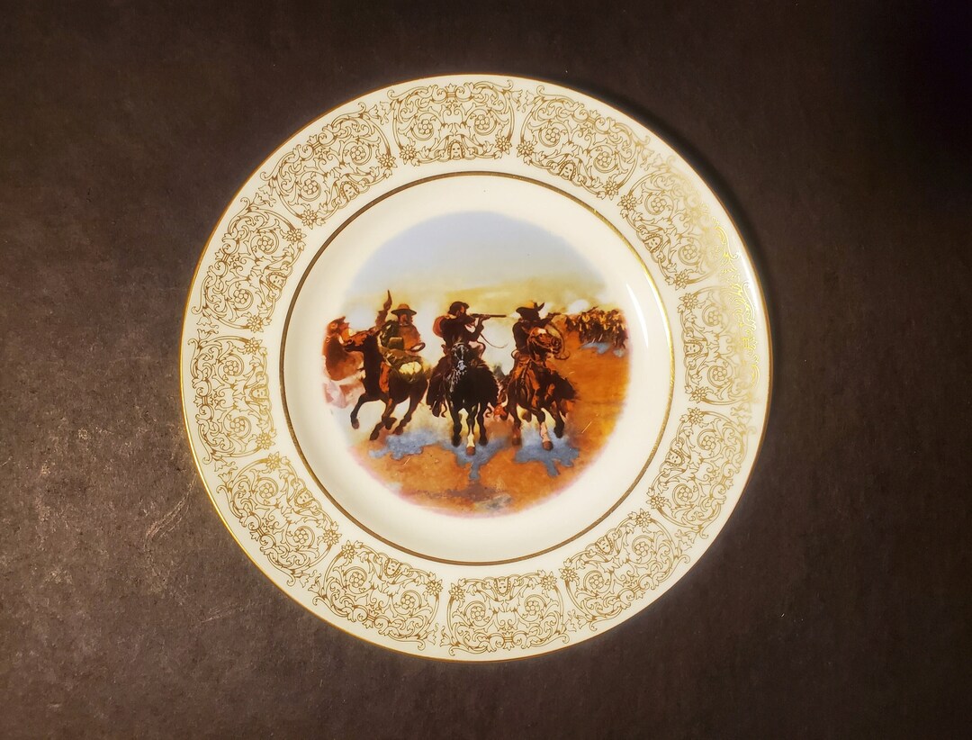 Wittnauer Collectors' Guild Plate: A Dash for Timber - Etsy