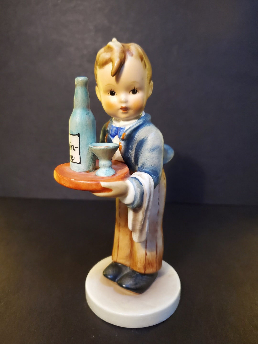 Authentic Hummel Goebel 'waiter' Figurine (HUM 154/0) | TMK-6 - Etsy