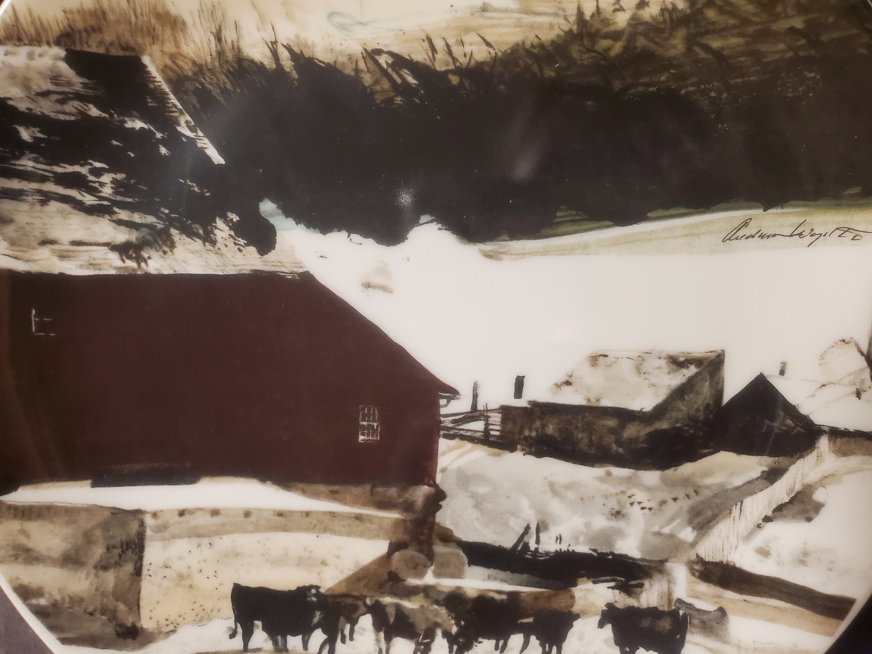 The Andrew Wyeth Plate for Georg Jensen: the Kuerner Farm - Etsy