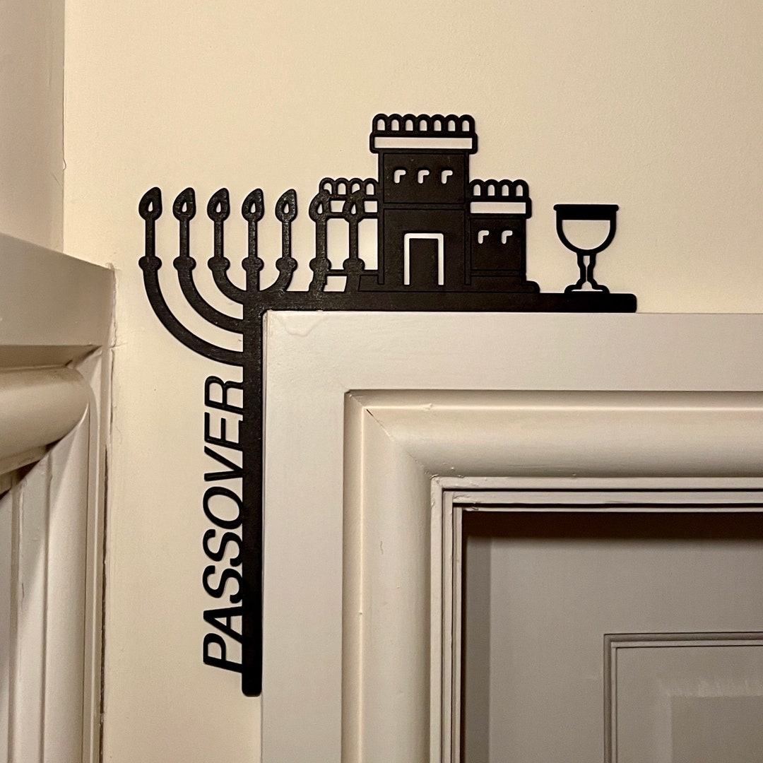 Passover Wooden Door Corner Decoration – Handcrafted Jewish Home ...