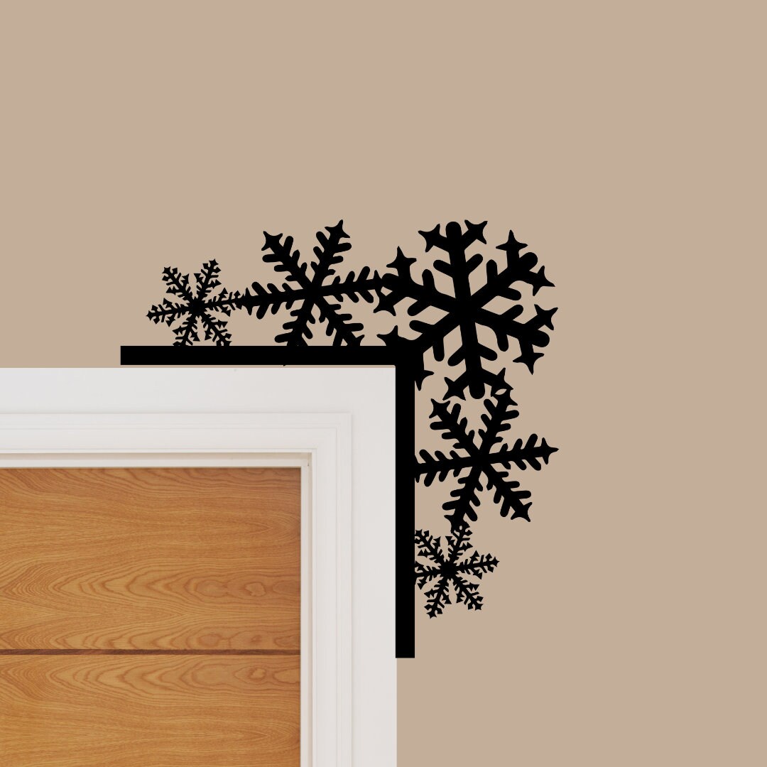 Snowflake Cascade Door Corner - Artisanal Christmas Decoration - Etsy