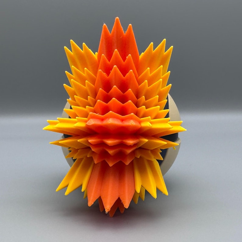 Handmade Cyndaquil Poké Ball: 3D Printed Fire-type Display - Etsy