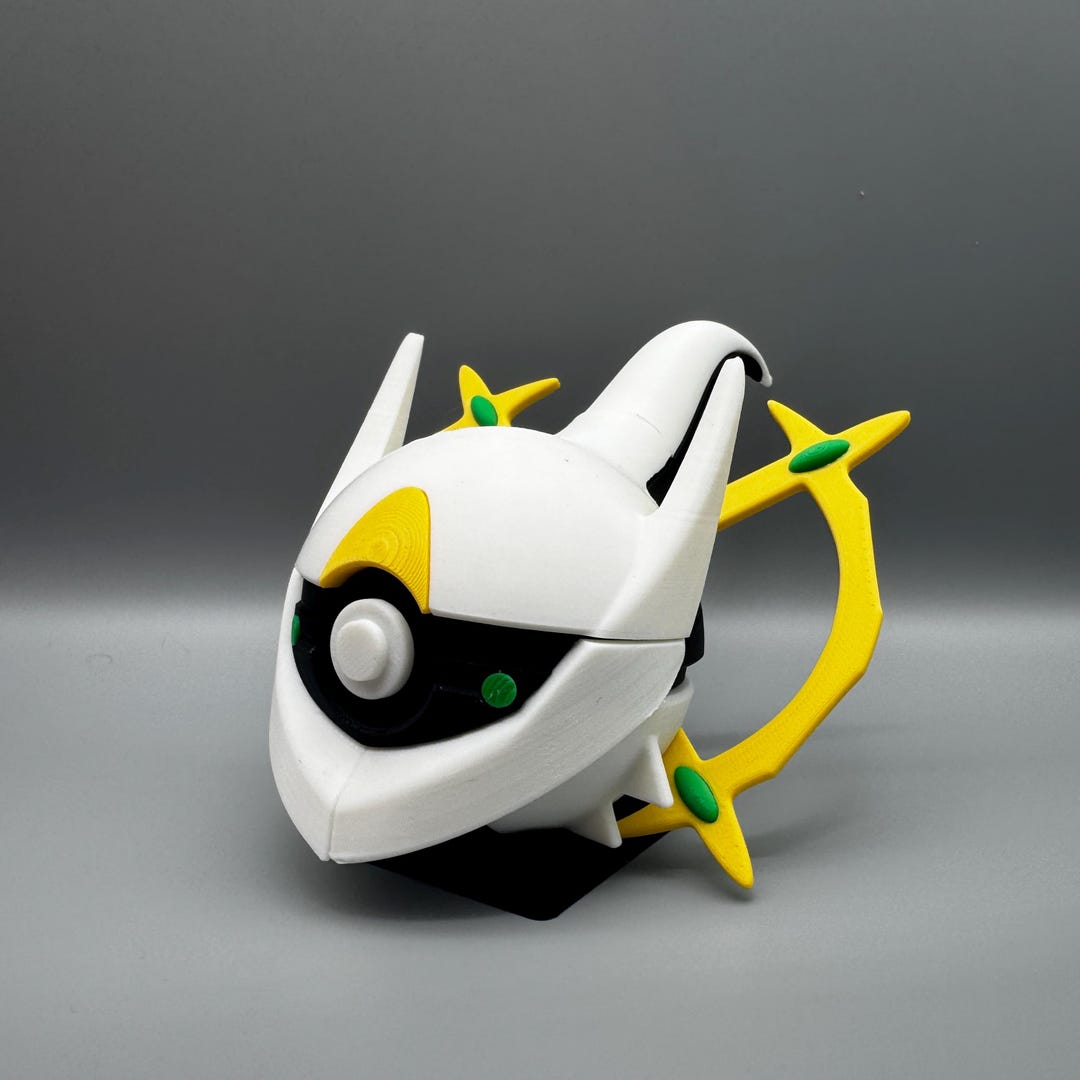 Arceus Pokeball 3D Printed Display | Legendary Pokémon Decor | Anime ...