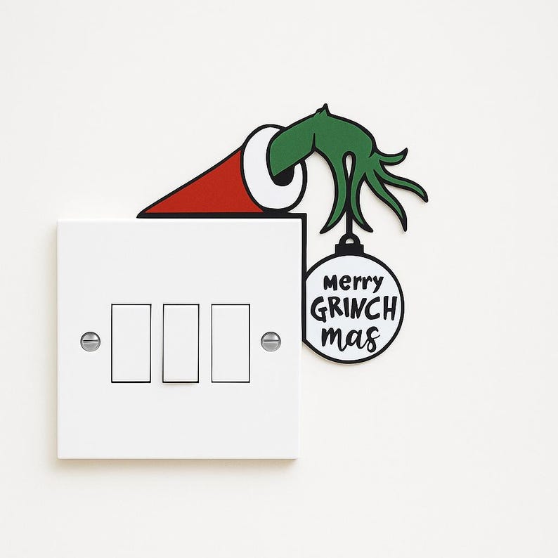 Grinch Door Topper | Merry Grinchmas Christmas Decor | Funny Holiday ...