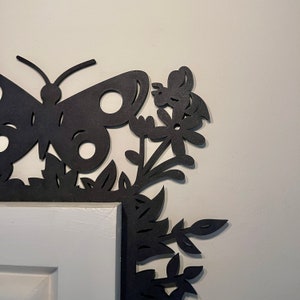 Butterfly Door Corner Decor for Kids, Laser Cut MDF Art, Children’s ...