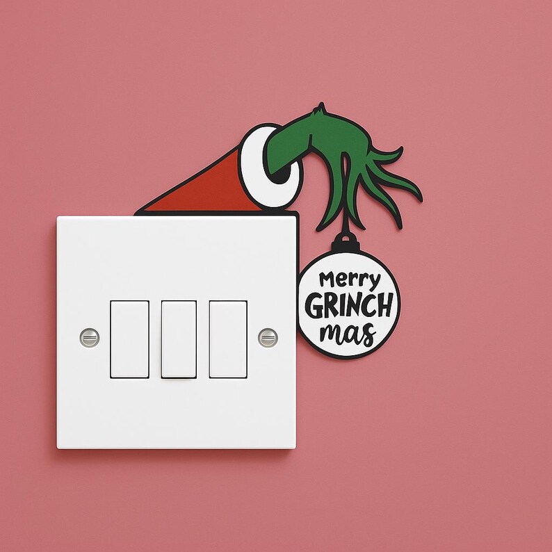 Grinch Door Topper | Merry Grinchmas Christmas Decor | Funny Holiday ...