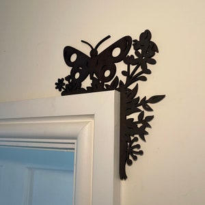 Butterfly Door Corner Decor for Kids, Laser Cut MDF Art, Children’s ...