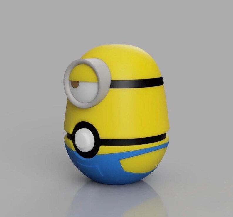 3D Printed Minion Inspired Figure, Desk Ornament With Optional Stand - Etsy