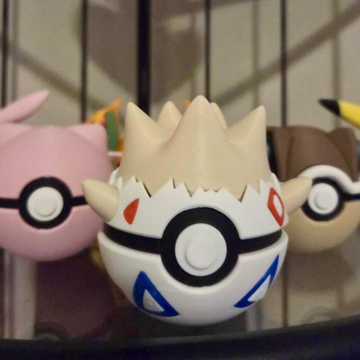 3D Printed Togepi Fusion Pokeball: Gamer Decor Gift - Etsy