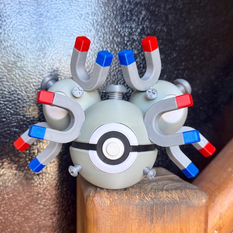 Magneton Pokeball Figure | 3D Printed Pokemon Decor - Etsy