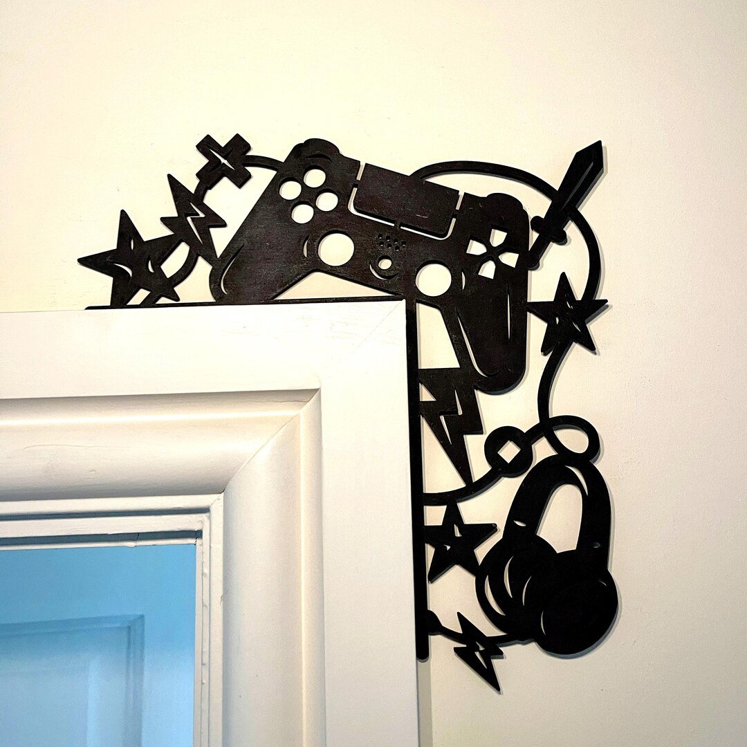 Gamer Door Corner Decor: Laser Cut MDF Wall Art - Etsy