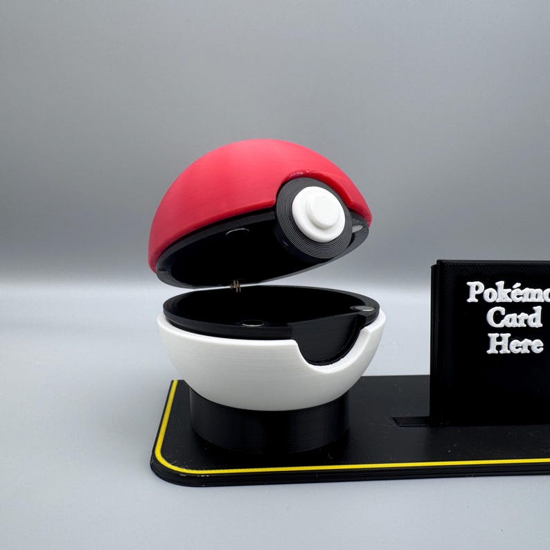 Classic Poké Ball Box | Hinged 3D Printed Collectible Display Case - Etsy