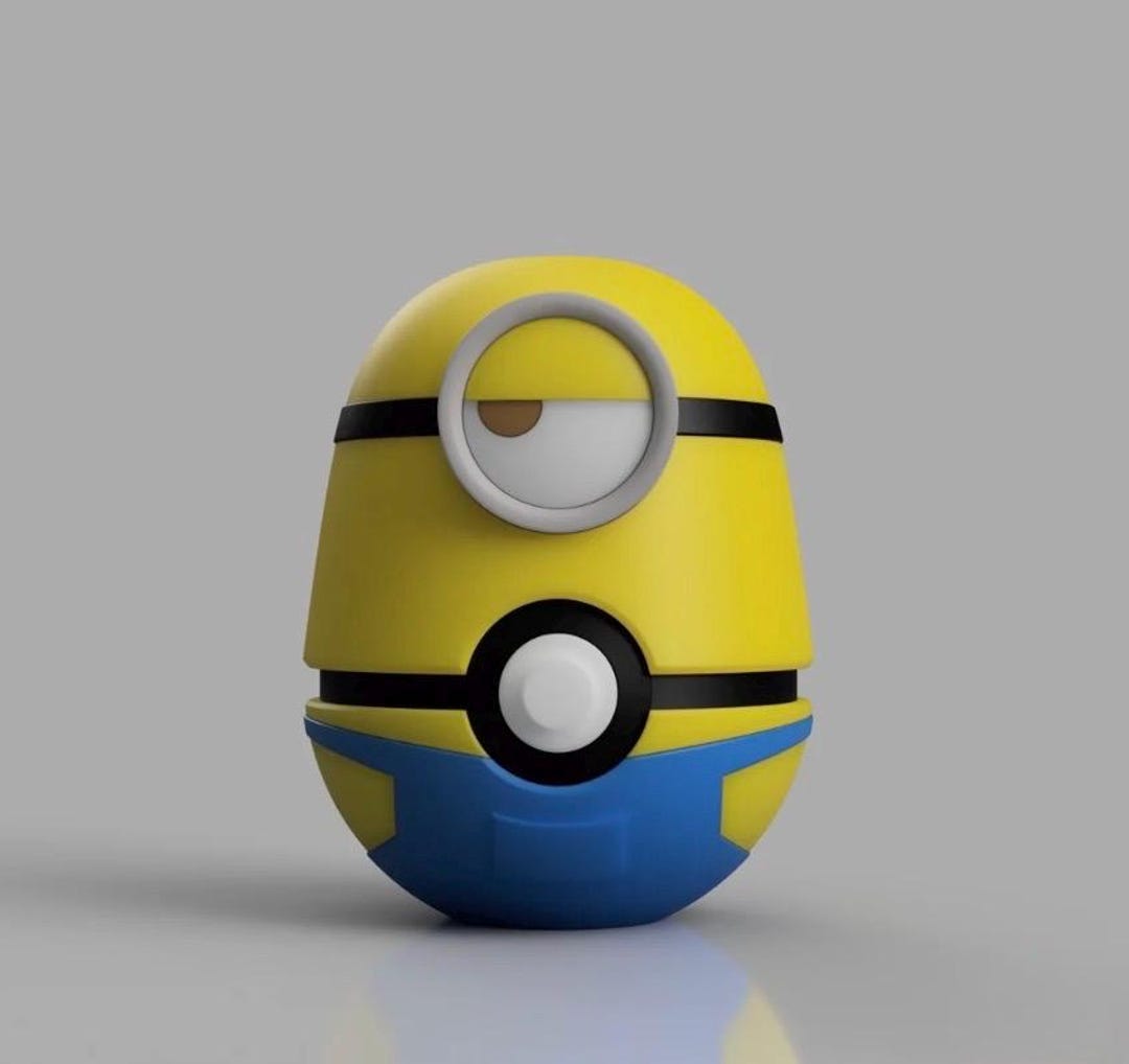 3D Printed Minion Inspired Figure, Desk Ornament With Optional Stand - Etsy