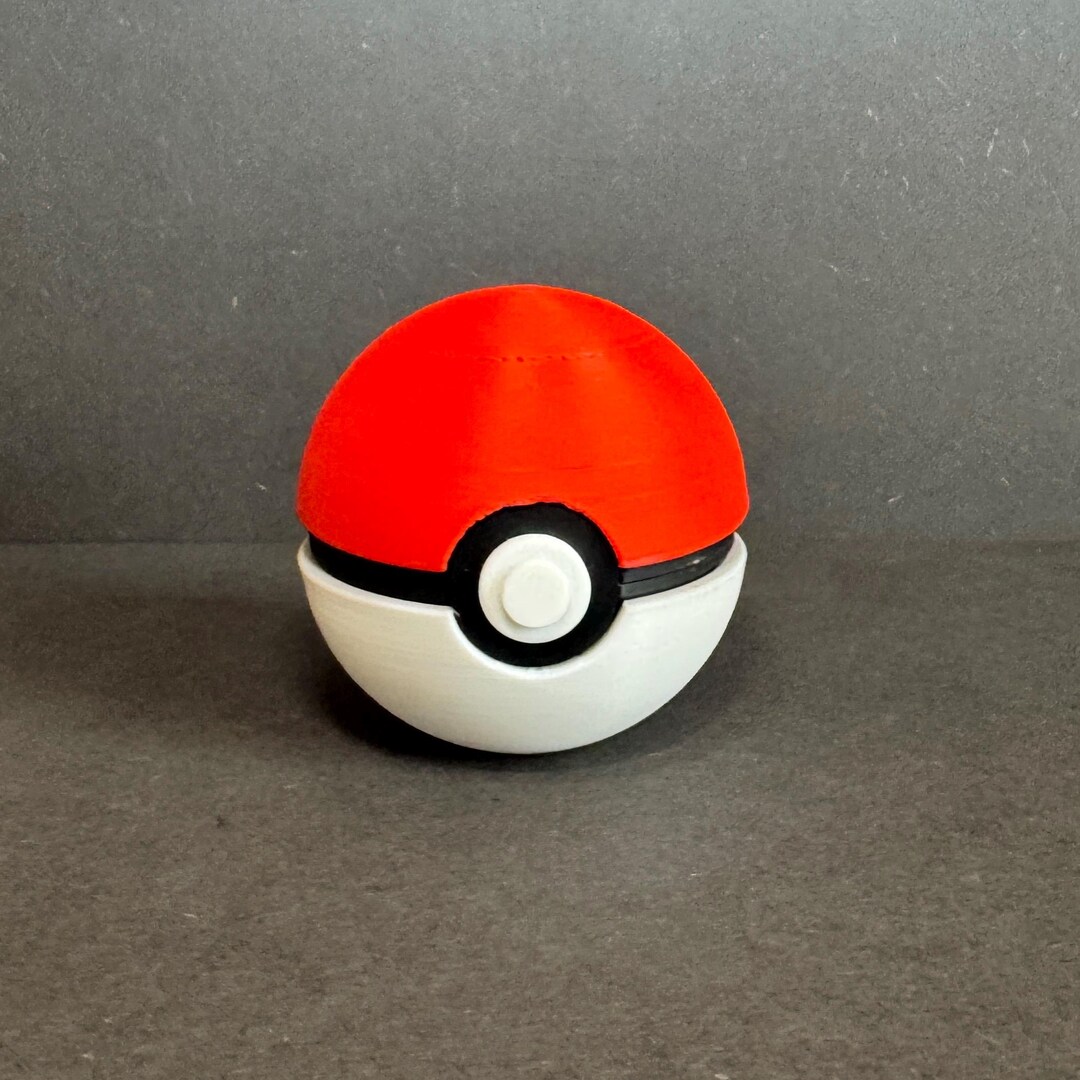 Classic Poké Ball Box | Hinged 3D Printed Collectible Display Case - Etsy