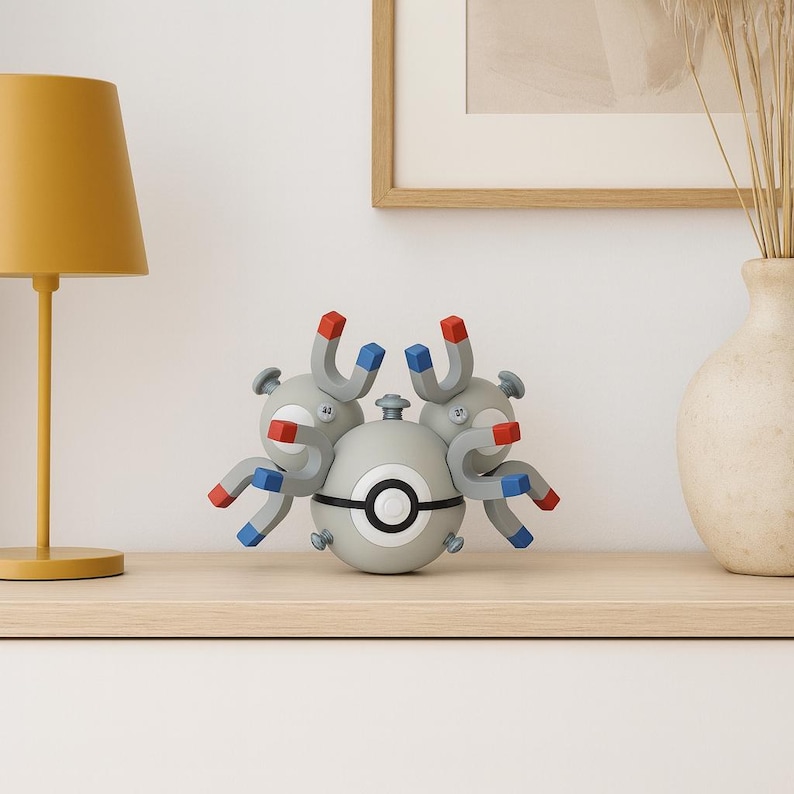 Magneton Pokeball Figure | 3D Printed Pokemon Decor - Etsy