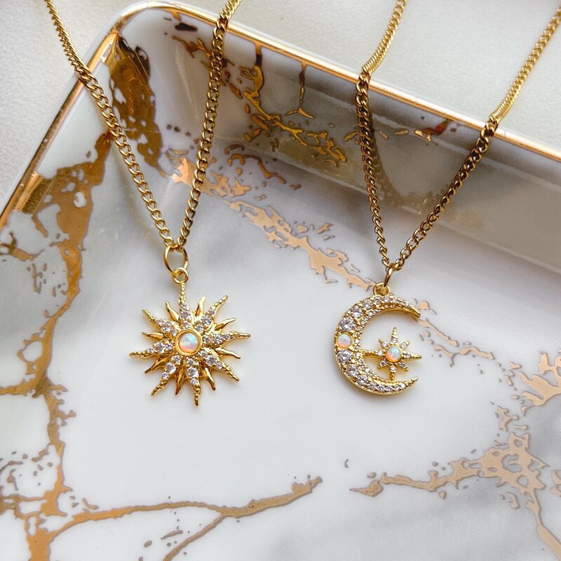Sun Necklace - Etsy