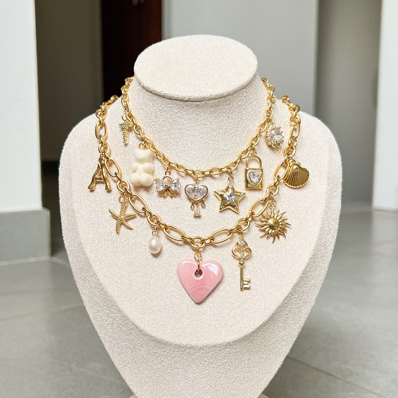 Charm Necklace - Etsy