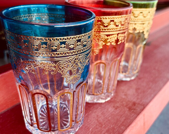 Set De 6 Verres Marocains Artisanaux Faits à La Main - Etsy