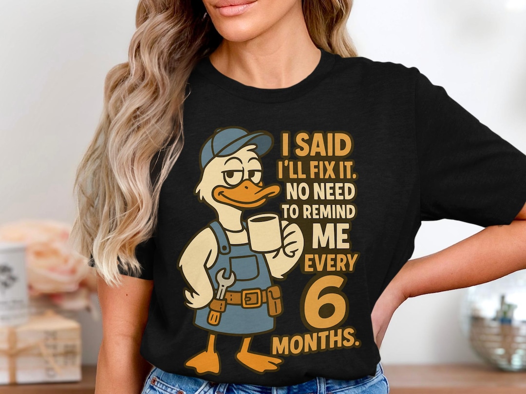 Funny Duck Mechanic Shirt: Sarcastic Cartoon Animal Tee - Etsy